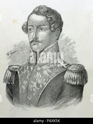 Francisco de Paula Santander (1792-1890). Colombian military and Stock ...