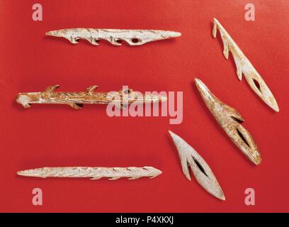 ARTE PREHISTORIA. MESOLITICO. ESPAÑA. MESOLITICO CANTABRO. INDUSTRIA ...