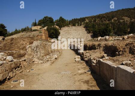 Greece. Argos. Greco-Roman Theatre. Ruins. Peloponnese Region Stock ...