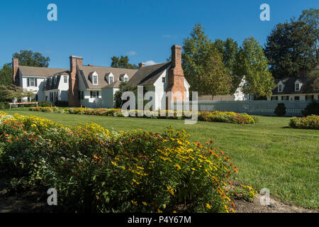 Bassett Hall home of John D. Rockefeller in Colonial Williamsburg Stock ...