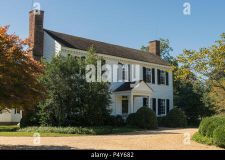 Bassett Hall home of John D. Rockefeller in Colonial Williamsburg Stock ...