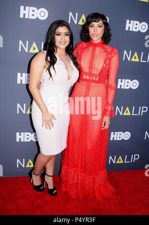 LOS ANGELES, CA - JUNE 9: (L-R) Actresses Natalia Cigliuti, Sarah ...