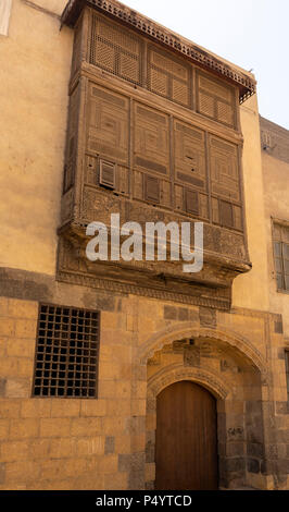 mashrabiyya window of turned wood, Bayt al-Sinnari palace, Cairo, Egypt ...
