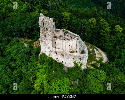 Spesbourg Castle, Alsace, France. Aerial view Stock Photo - Alamy