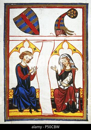 The Codex Manesse is a manuscript from the 14th century, and it ...