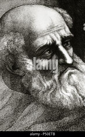 Empedocles. Portrait of the ancient Greek philosopher Empedocles of ...