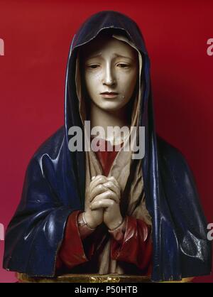 PEDRO DE MENA. ESCULTOR ESPAÑOL 1628-1688. " MARIA MAGDALENA" DETALLE ...