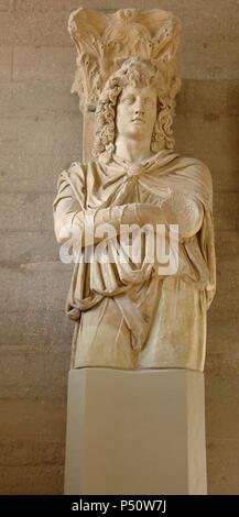 Colossal statue of Phrygian Captives in the museum, Ancient Corinth ...