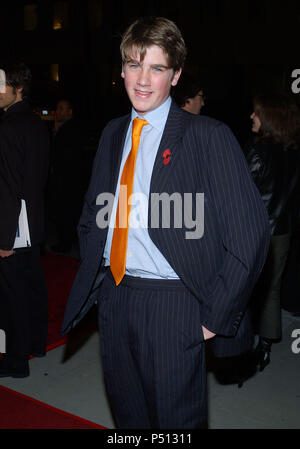 Max Benitz arriving at the " Master & Commander Premiere: The Far Side ...