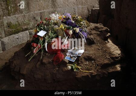 Italy. Rome. Altar who commemorates the place where Julius Caesar was ...