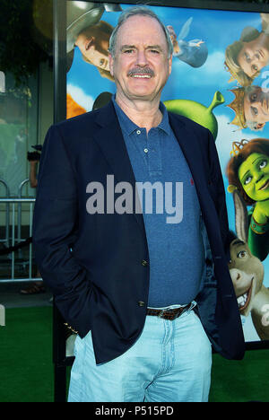 John Cleese arriving at the Shrek 2 Premiere at the Westwood Village ...