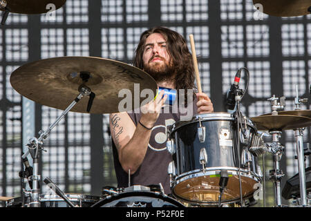 Milan Italy. 24 June 2018. The American rock band CRX performs live on ...
