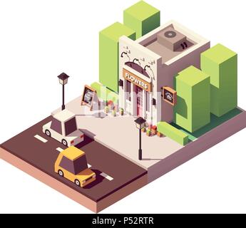 Cartoon game shop window with assets on wooden shelves. Vector ...