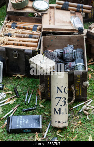 Boxes Containing 2nd World War, Fuses, Plastic Explosives, Gelignite ...