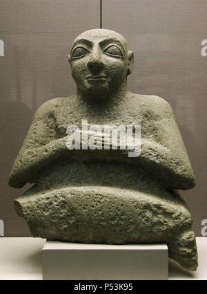 Mesopotamia. Early Dynastic Period. Statue of Kurlil. Found next to the ...