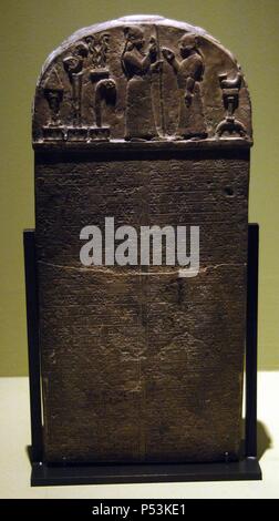 Kudurru (stele) of King Marduk-zakir-shumi (852-828 BC). An act of ...