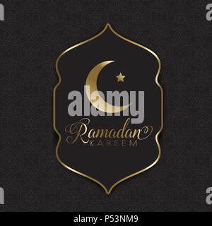 Decorative gold and black background for Ramadan Stock Photo - Alamy