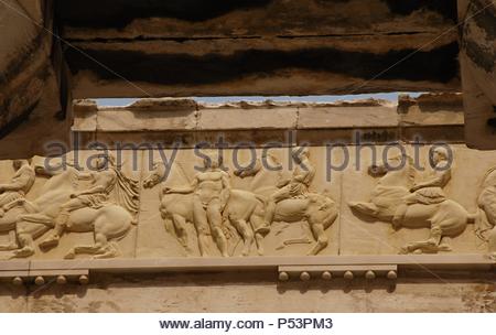 ARTE GRIEGO-EPOCA CLASICA. GRECIA. PARTENON. Detalle del FRISO de ...