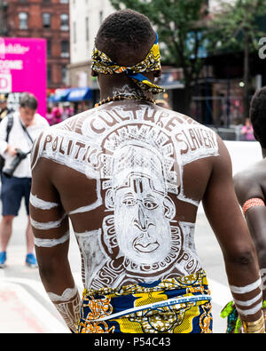 A participant takes part in the Pride march in Rome, Saturday, June 10 ...