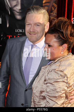 Kenneth Branagh and wife Lindsay Brunnock attending the 'Cinderella ...