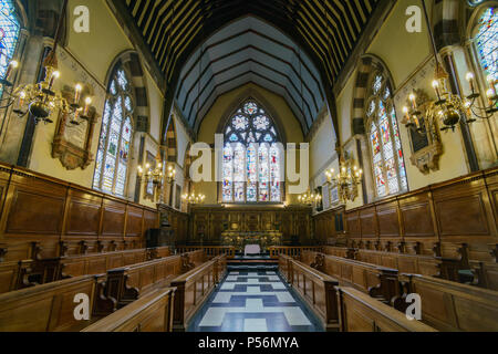 Interior of Balliol College Chapel, Oxford - fisheye view 4 Stock Photo ...