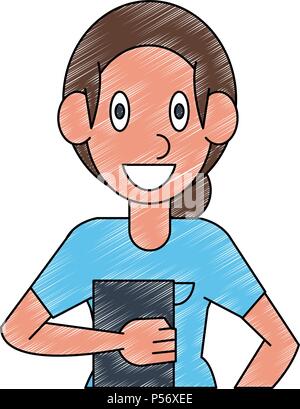 Woman doctor cartoon scribble Stock Vector Image & Art - Alamy