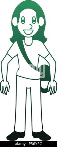 Young man cartoon green lines Stock Vector Image & Art - Alamy