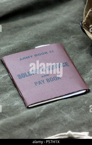 Soldiers Service and Pay book WW2 Stock Photo - Alamy