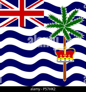Official national flag of the British Indian Ocean Territory Stock ...