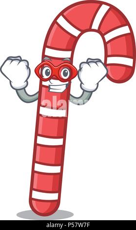 Super hero peppermint candy character cartoon Stock Vector Image & Art ...