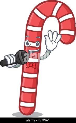 Singing peppermint candy mascot cartoon Stock Vector Image & Art - Alamy