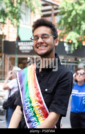 Tyler Ford attends The 49th Annual NYC Pride March on June 24, 2018 in ...