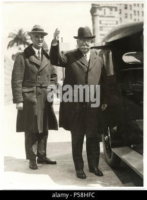 Edward L. Doheny, wealthy oil man, and members of his family, laid the ...