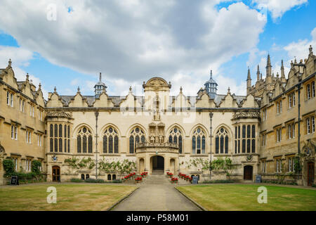 The historical and beautiful building of the Oriel College at Oxford ...