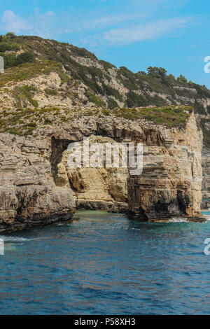Trypitos (also known as "Kamara"), a natural rocky arch at Paxos ("Paxi ...