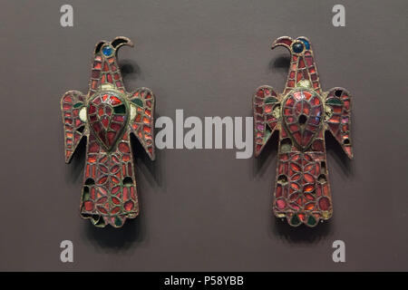 Visigothic Pair of eagle brooches at National Archaeological Museum ...