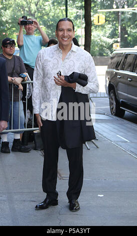 NEW YORK, NY- JUNE 1: Michael Strahan seen at ABC Studios in New York ...