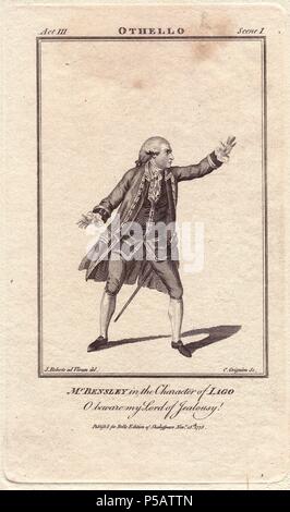 Robert Bensley as Iago in "Othello Stock Photo - Alamy