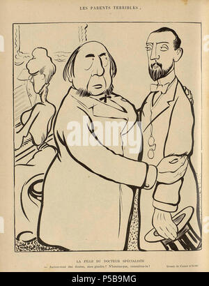 A caricature drawing by French satirist and cartoonist Caran d'Ache ...