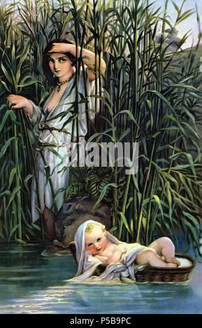 Moses in the Bulrushes Paul Delaroche Stock Photo - Alamy