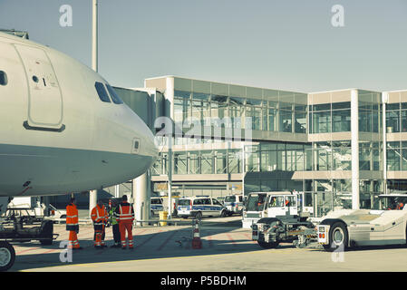 handling of an aircraft at the terminal of an airport before take-off ...