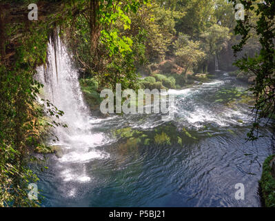 Majestic Duden Waterfalls in Antalya, Turkey, with cascading water ...