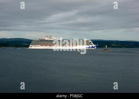 Gourock and River Clyde Estuary, Firth of Clyde, Clydeside, Strathclyde ...