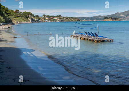 Amazing panorama of Koukla beach, Zakynthos island, Greece Stock Photo ...