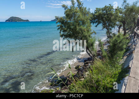 Amazing panorama of Koukla beach, Zakynthos island, Greece Stock Photo ...