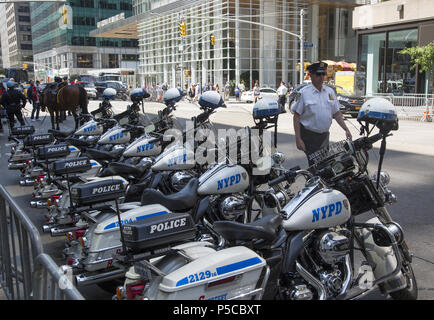 NYPD motorcycles in NYC Stock Photo - Alamy