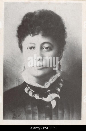 Bernice Pauahi Bishop wearing necklace, retouched photo by J. J ...
