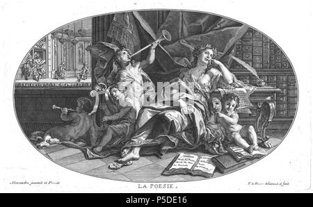 'La Poésie' by Alexandre - Perrault 1690 IA p41 Stock Photo - Alamy