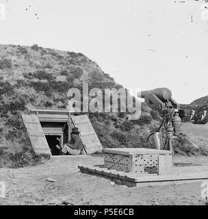 Drewry's Bluff, Va. Interior of Fort Darling Stock Photo - Alamy