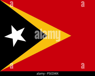 Flag of Timor-Leste Stock Photo - Alamy
